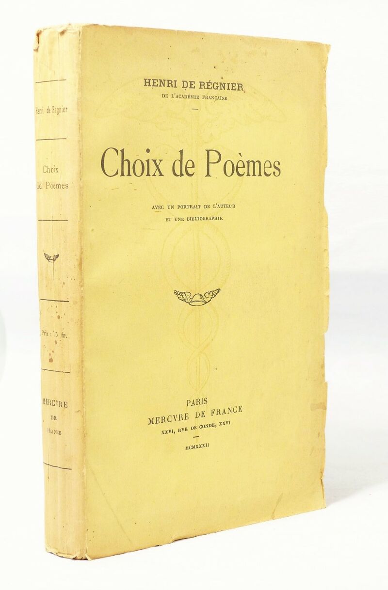 Choix de Poèmes | Henri De RÉgnier - Librairie KOEGUI