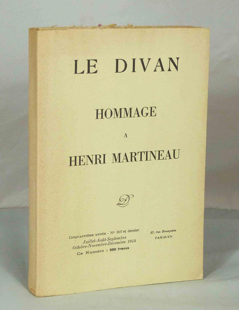 Le divan, - Librairie KOEGUI